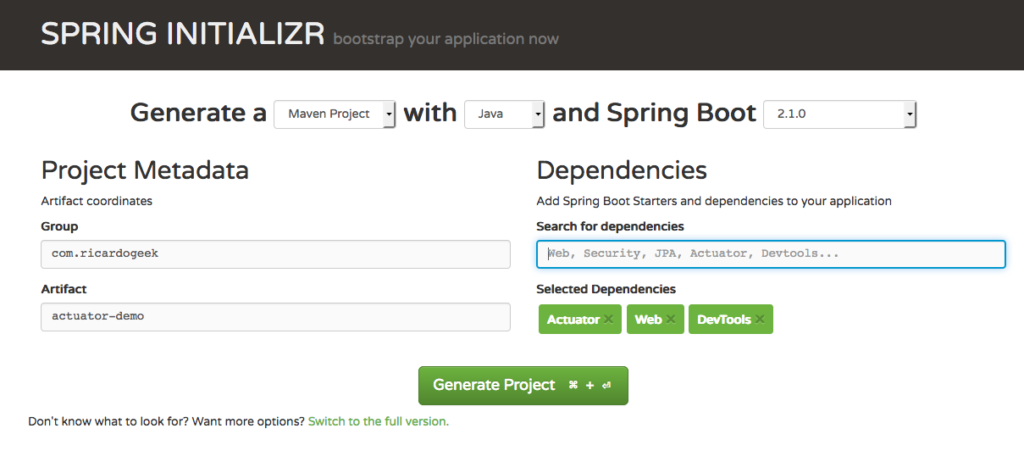 Monitoreando Una Aplicación Spring Boot Con Actuator | RicardoGeek